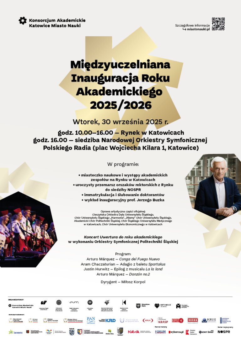 Międzyuczelniana Inauguracja Roku Akademickiego 2025/2026 | Uniwersytet Śląski w Katowicach
