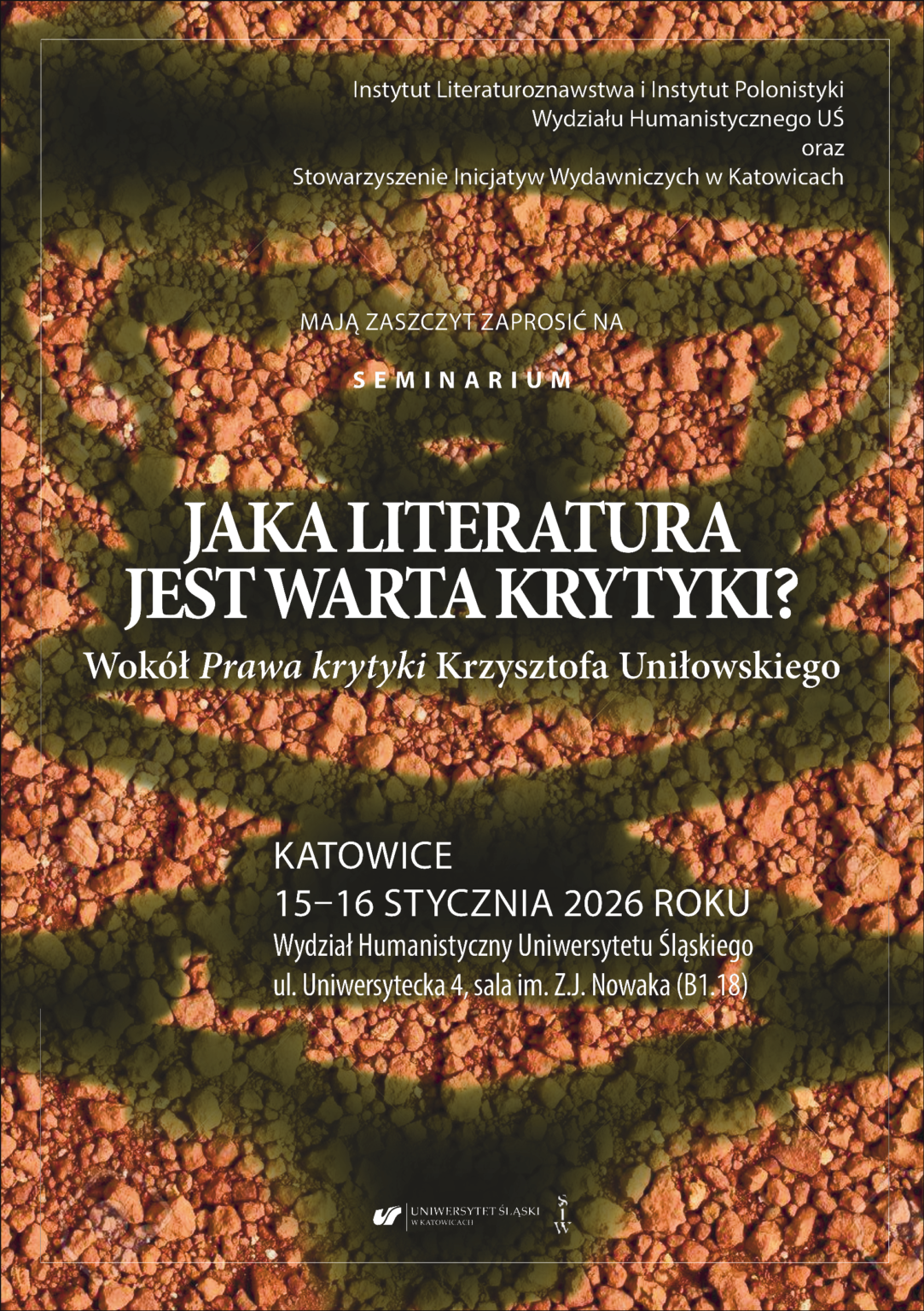 (Polski) Seminarium „Jaka literatura jest warta krytyki” | 15–16 ...